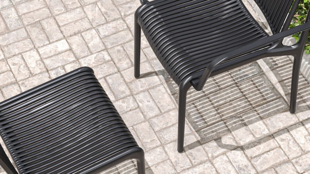 Outdoor Terrassenstuhl "Ness-Arm" beige | G.1014.1055-