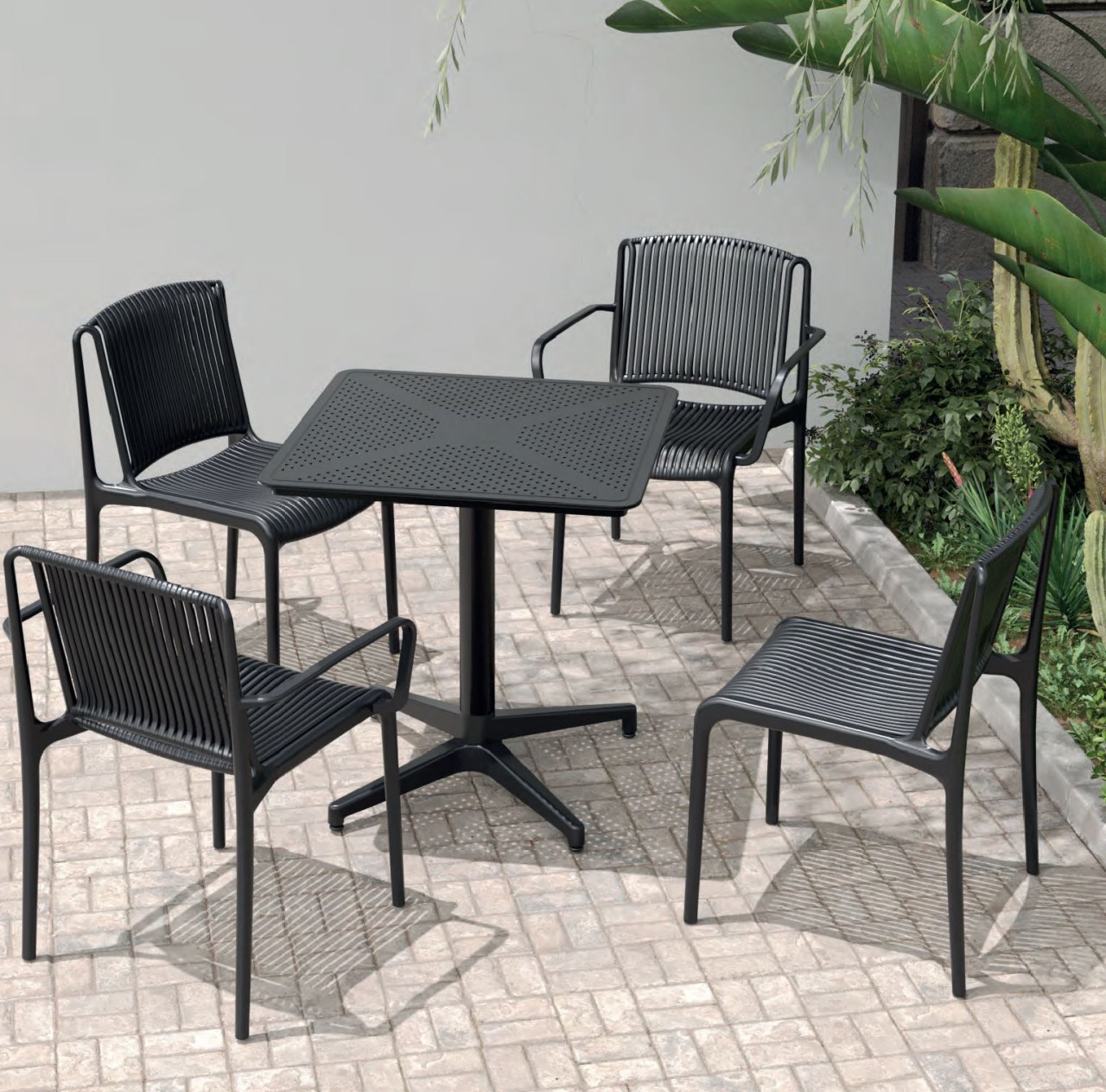 Outdoor Terrassenstuhl "Ness-Arm" beige | G.1014.1055-